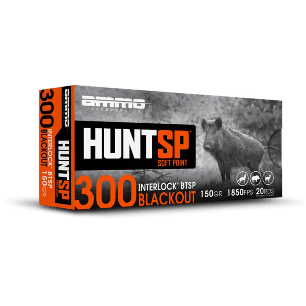 Ammo Inc Hunt SP Rifle Ammunition .300 Blackout 150gr 1850 20/RD - Rifle Ammunition at GunBroker ...