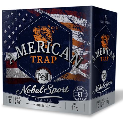 Nobel Sport Target American Trap Shotshells 12ga 2-3/4in. 1-1/8oz ...