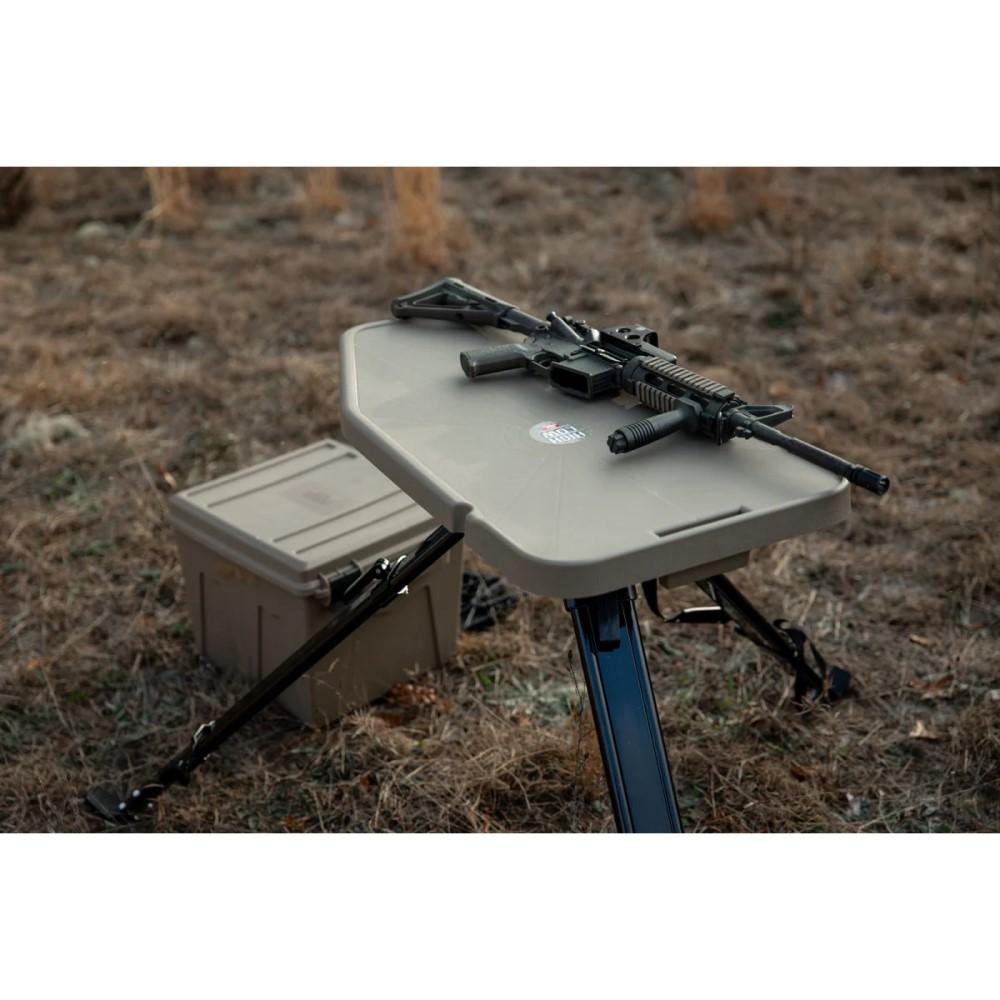 MTM High-Low Shooting Table Dark Earth - Gun Rests, Vises & Benches at ...