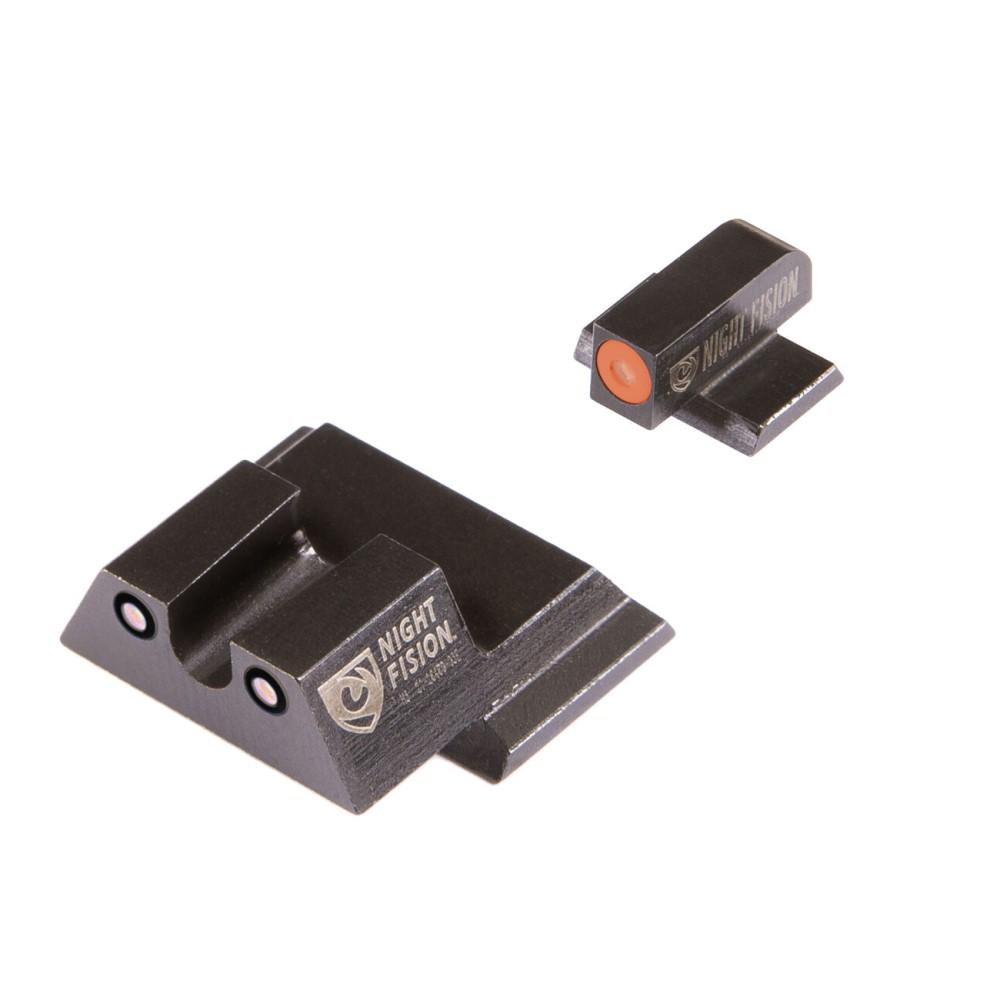 Night Fision Perfect Dot Sight Set Orange Front Black Rear for S&W M&P ...