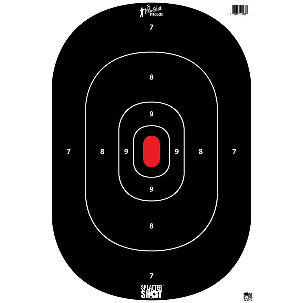 Pro-Shot Silhouette Splatter Shot 12x17 Target, Tag Paper, 8 Pack ...