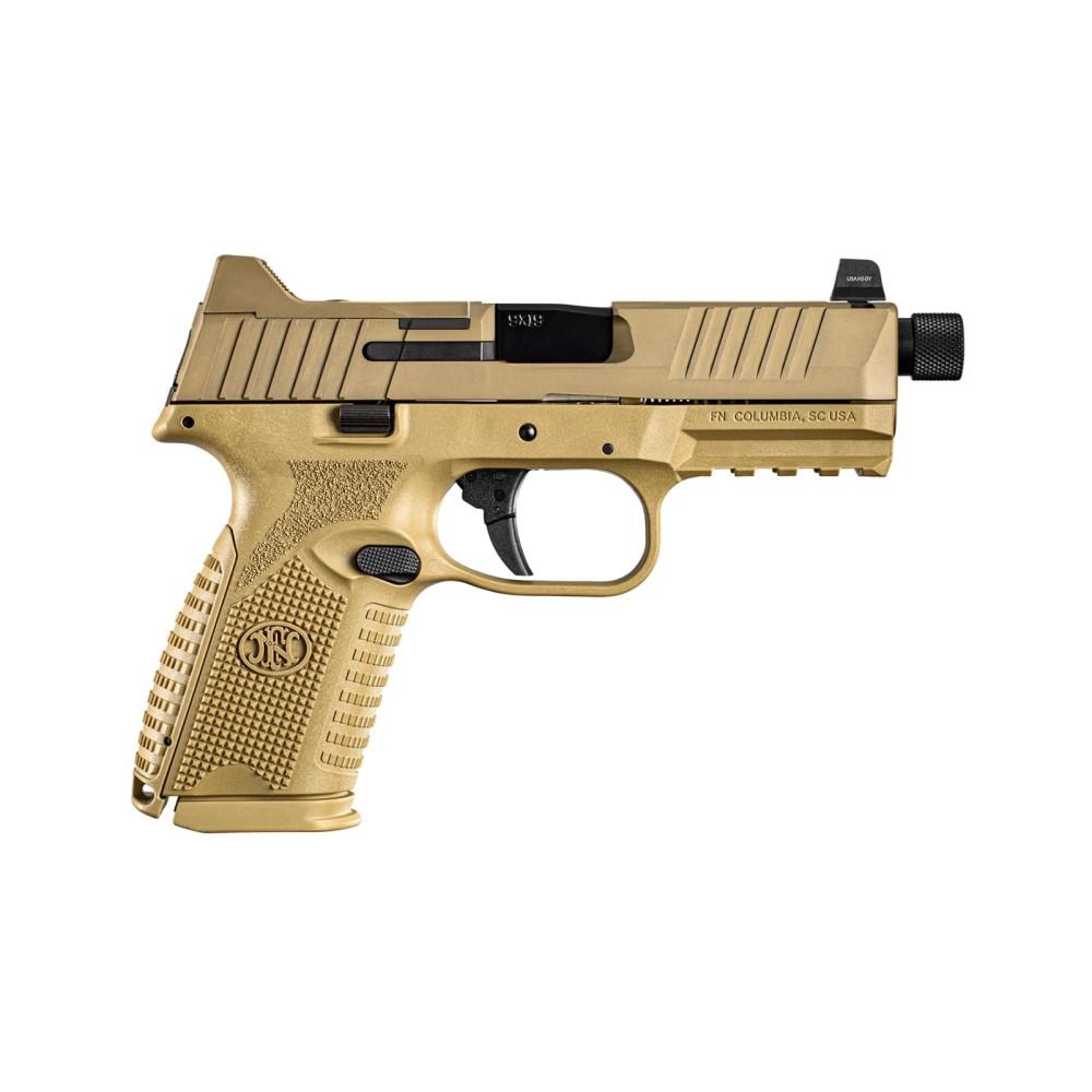 FN 509 Midsize Tactical Handgun 9mm Luger 10rd Magazines (2) 4.5in. Thread - Semi Auto Pistols ...