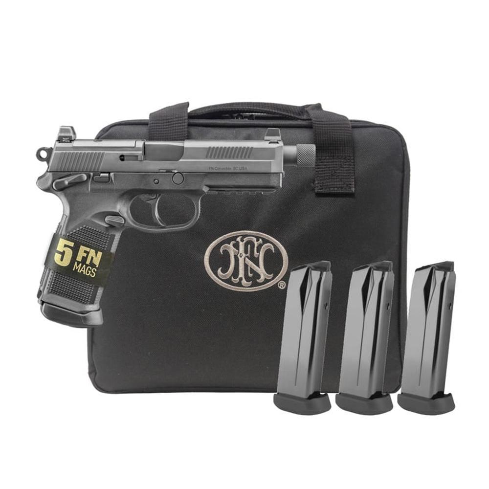 FN FNX-45 Tactical Handgun Bundle .45 ACP 15rd Magazines (5) 5.3in ...