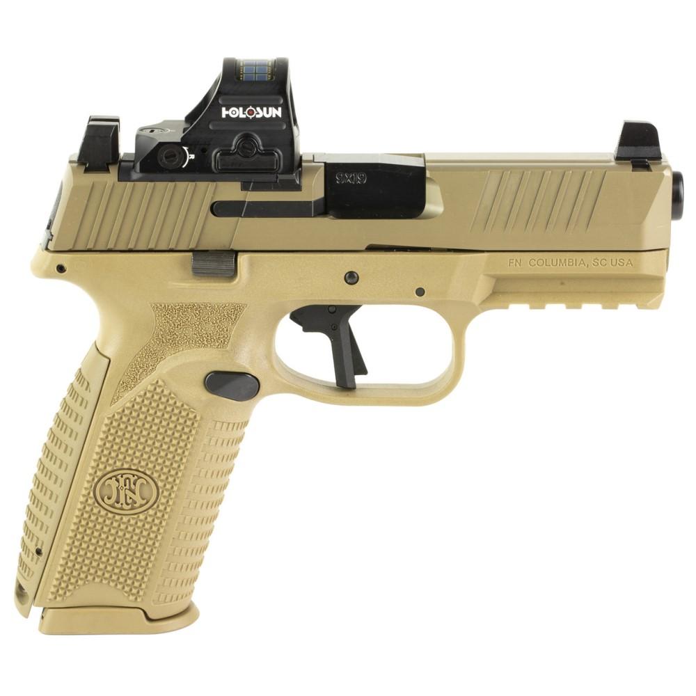 FN 509 Midsize MRD Handgun 9mm Luger 17rd Magazines (2) 4 Barrel FDE ...
