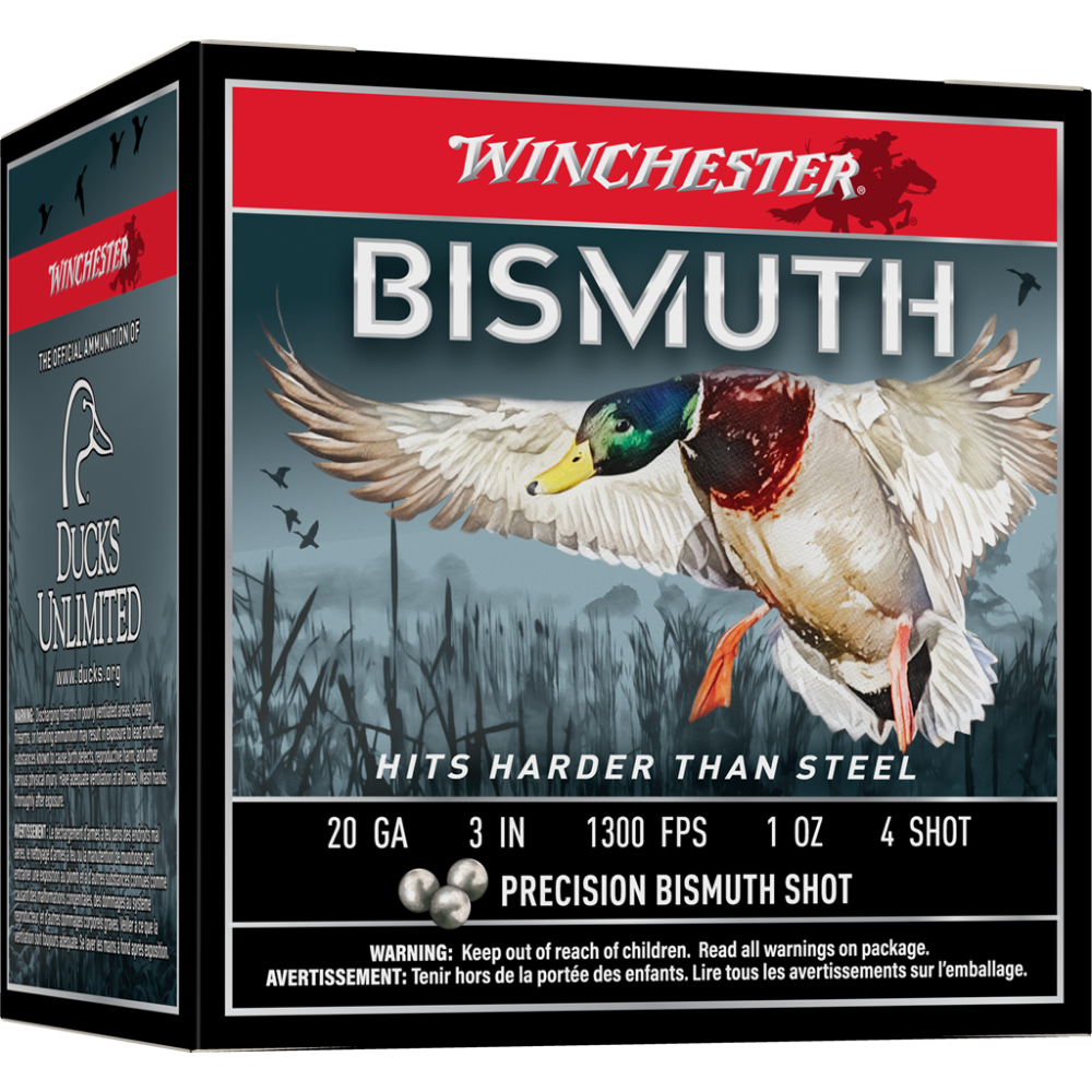 Winchester Bismuth Shotshell 20 ga 3in. 1 oz 1300 fps #4 25/ct ...