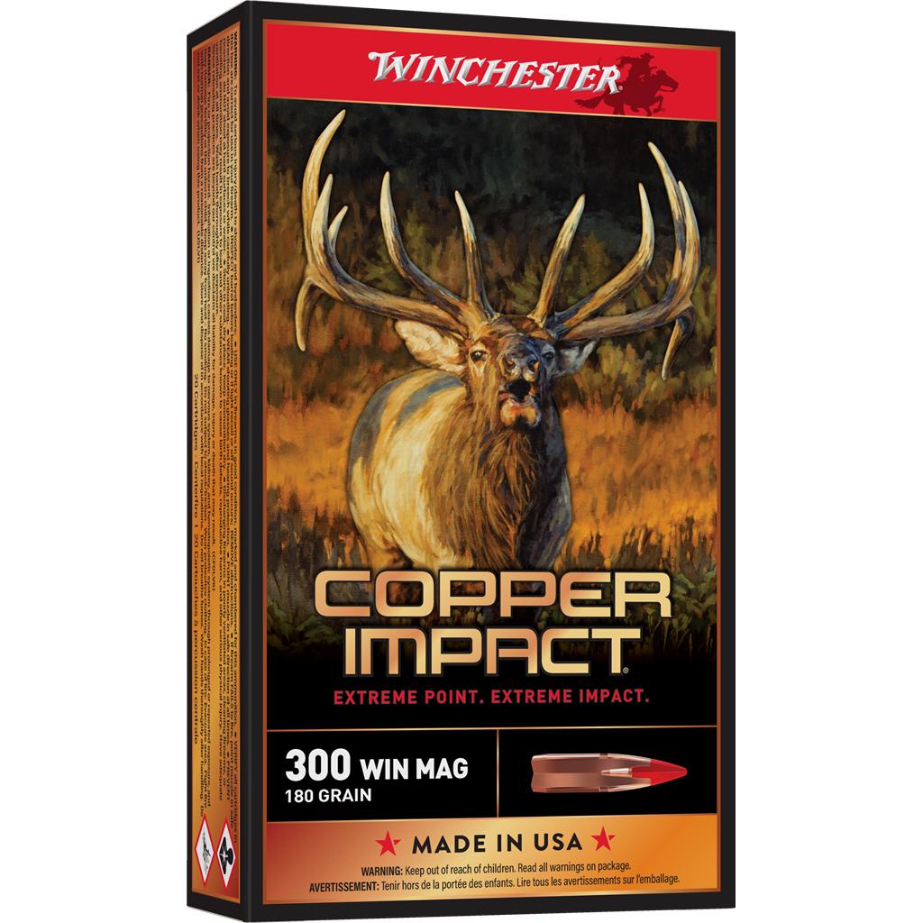 Winchester Copper Impact Rifle Ammunition 300 WSM 180 gr. BT 2900 fps ...
