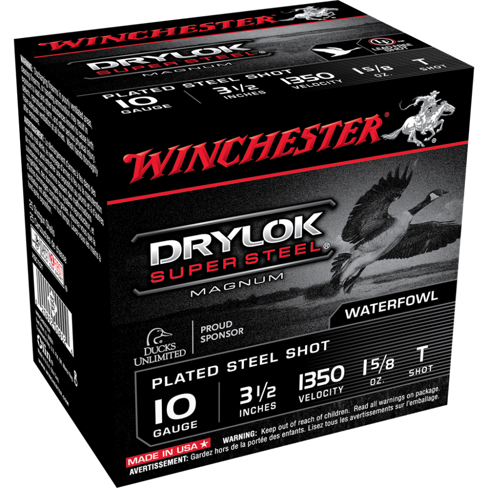 Winchester Super-X Drylok Super Steel Shotshells 10 ga 3-1/2in. 1-5/8 ...